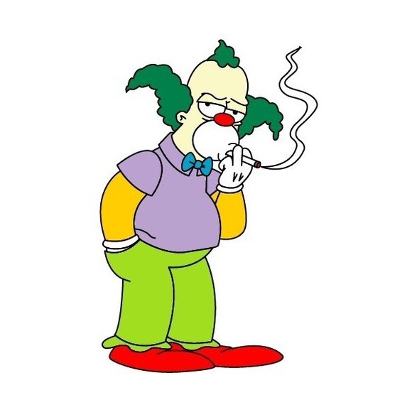 Party Supplies | Krusty The Clown The Simpsons Life Size Cardboard ...